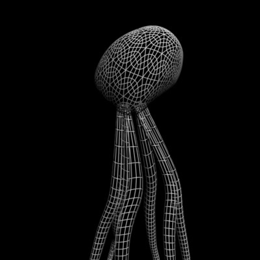 microscopic jellyfish cell 1 3d model