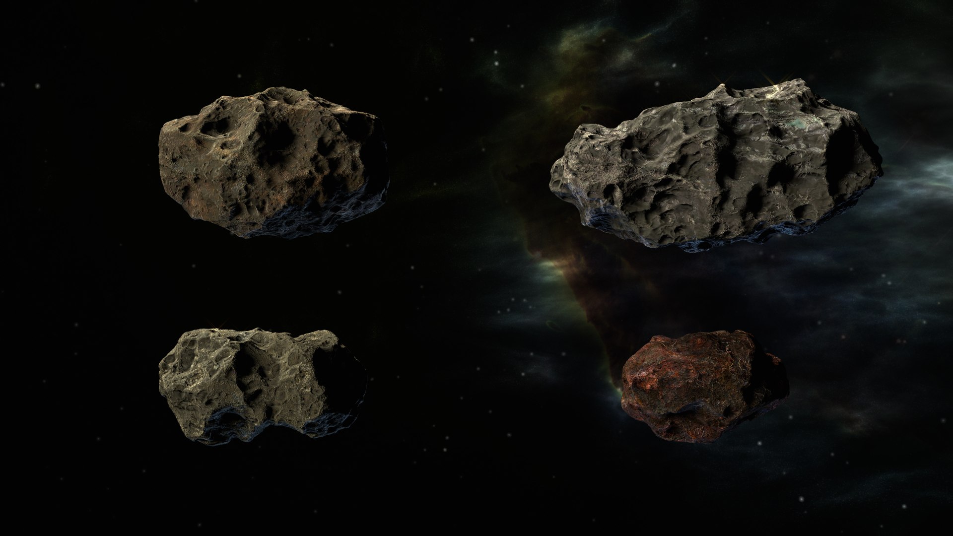 3D Pack Asteroids Model - TurboSquid 1411080