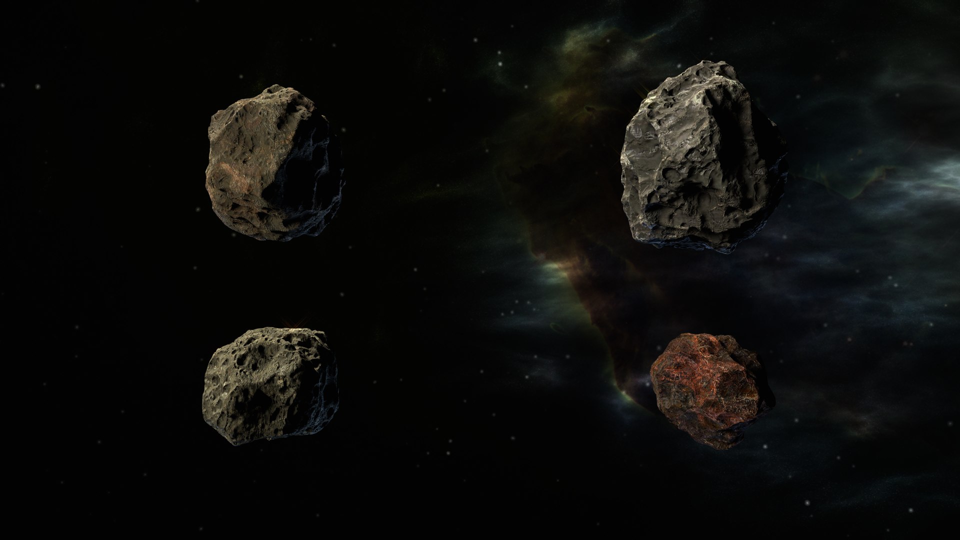 3D Pack Asteroids Model - TurboSquid 1411080
