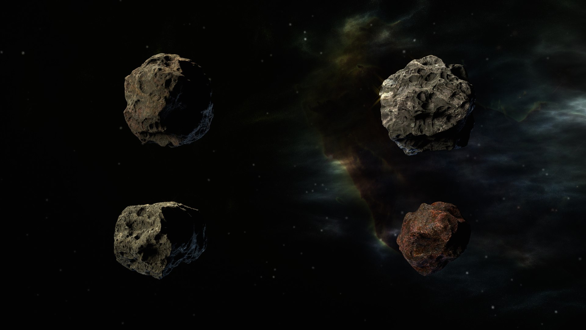 3D Pack Asteroids Model - TurboSquid 1411080