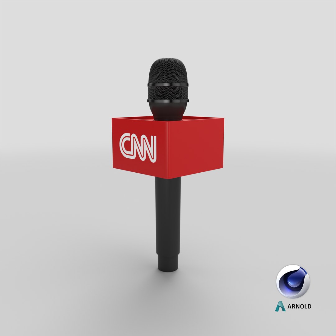 CNN Reporter Microphone 3D Model - TurboSquid 1991072