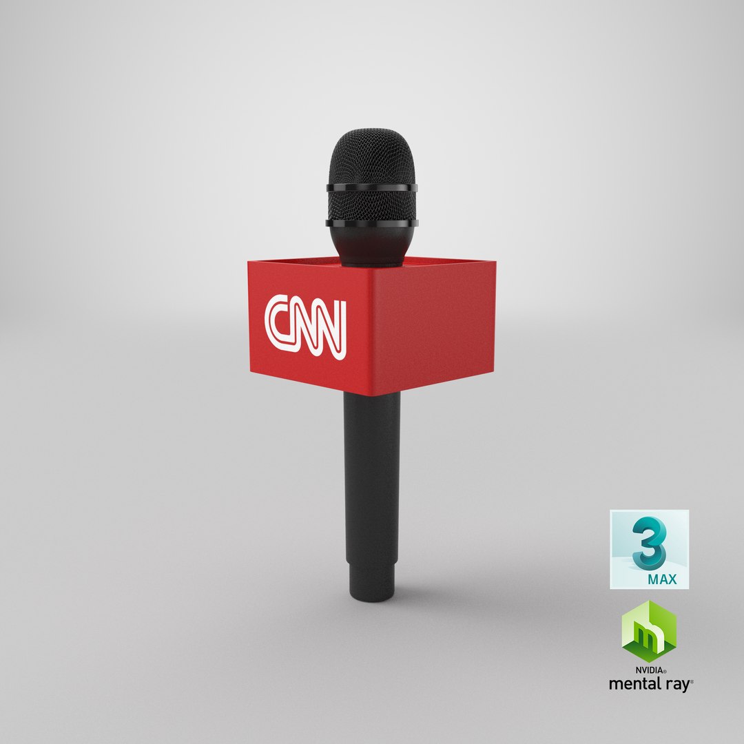 CNN Reporter Microphone 3D Model - TurboSquid 1991072