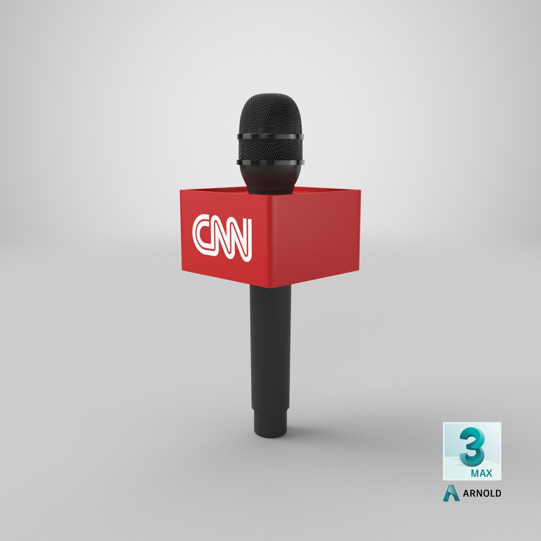 CNN Reporter Microphone 3D Model - TurboSquid 1991072