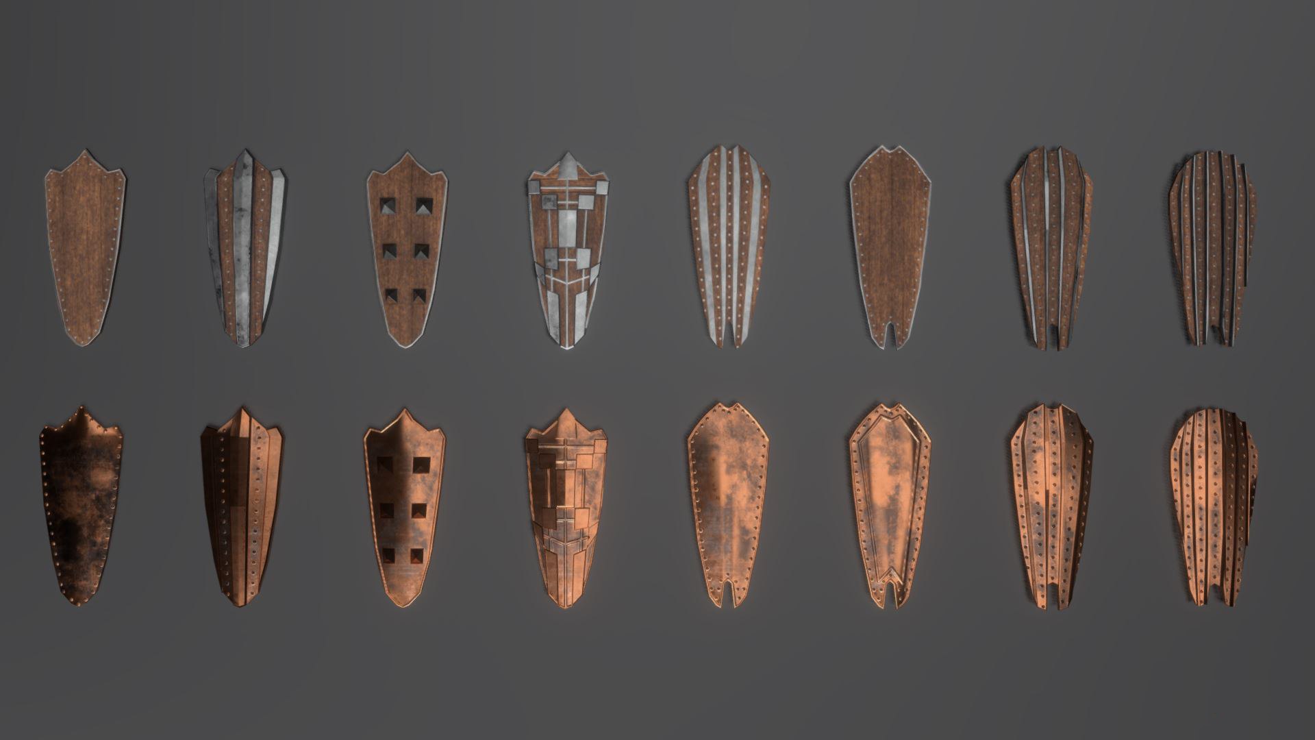 3D pack shield - TurboSquid 1473927