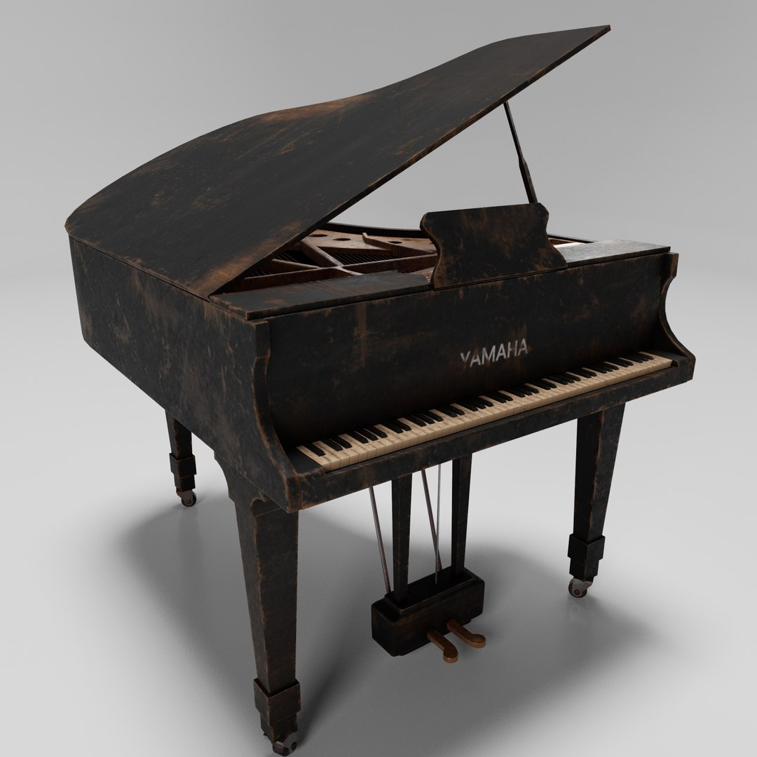 3D Old Piano YAMAHA Model - TurboSquid 2136541