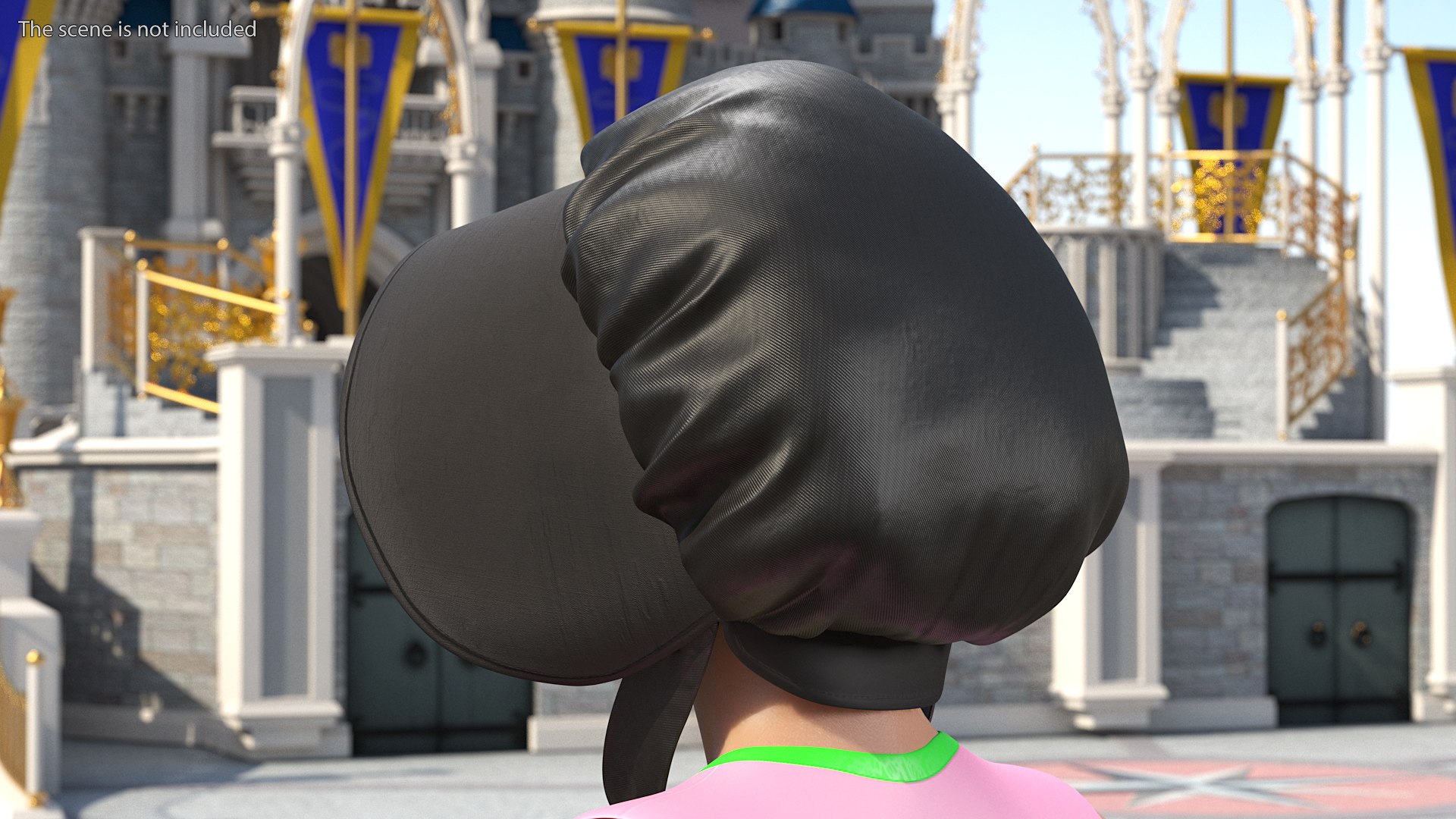 Black Bonnet 3D Model - TurboSquid 1777915