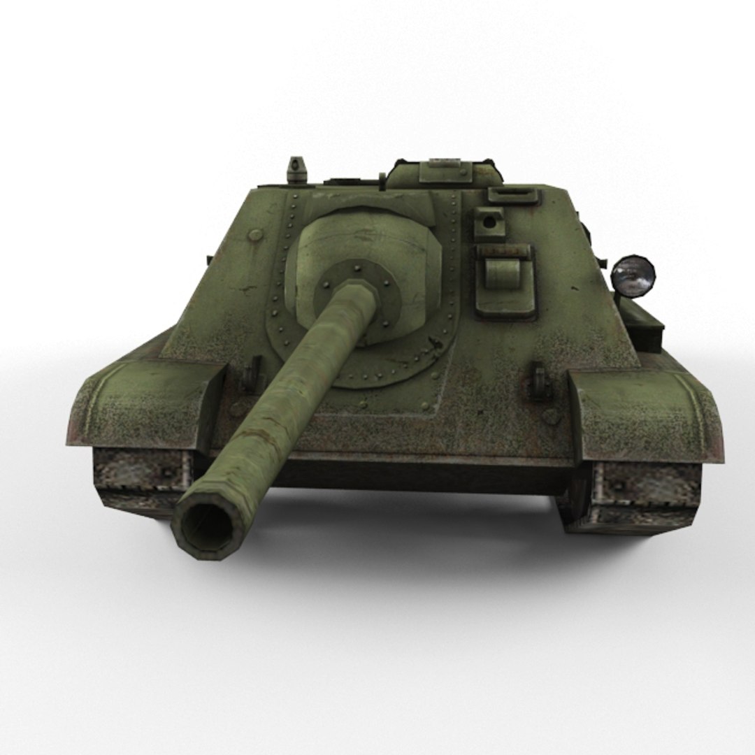 3d Soviet Su 85 Vehicle Model