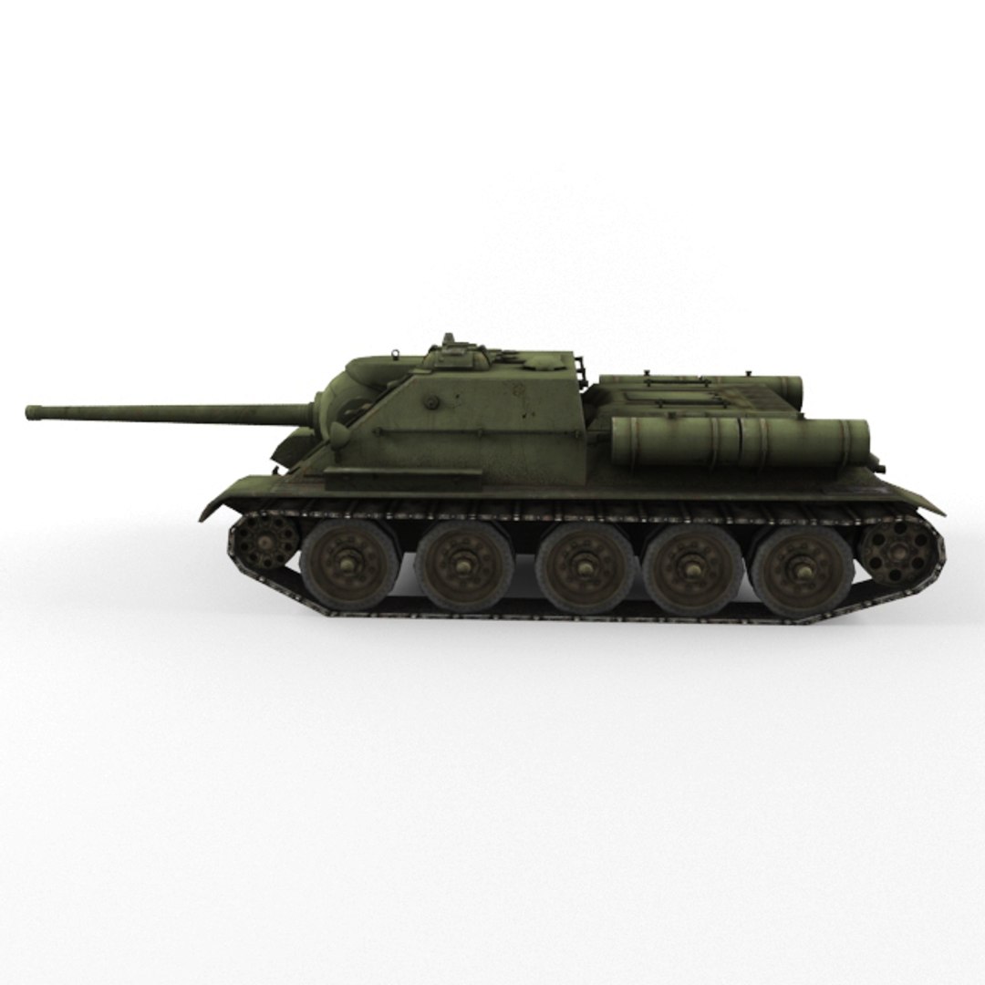 3d Soviet Su 85 Vehicle Model