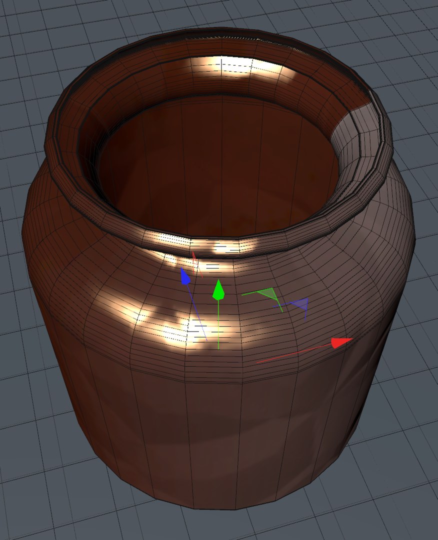 3d Bronze Vessel Model