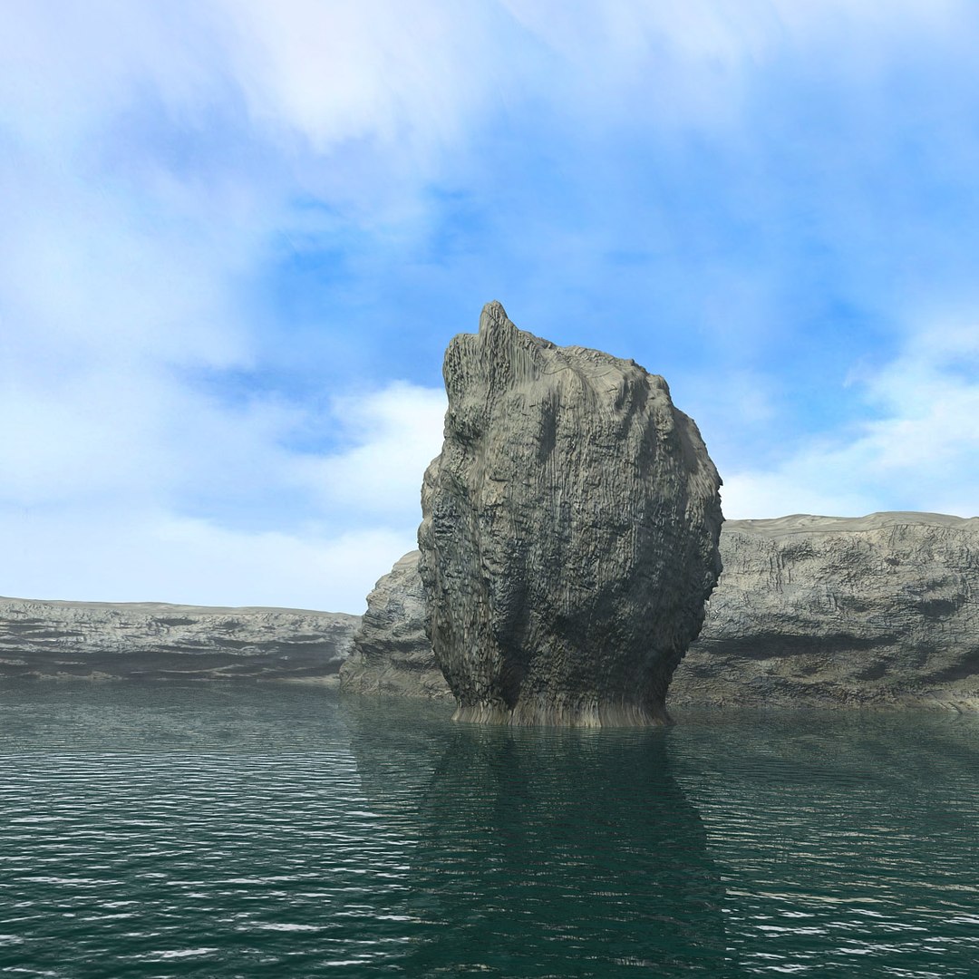 islands ocean rocks landscape 3d obj