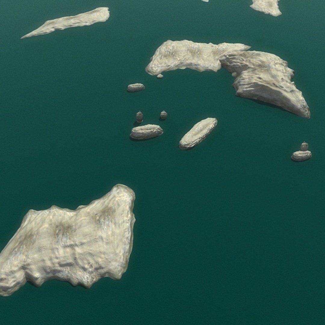 islands ocean rocks landscape 3d obj