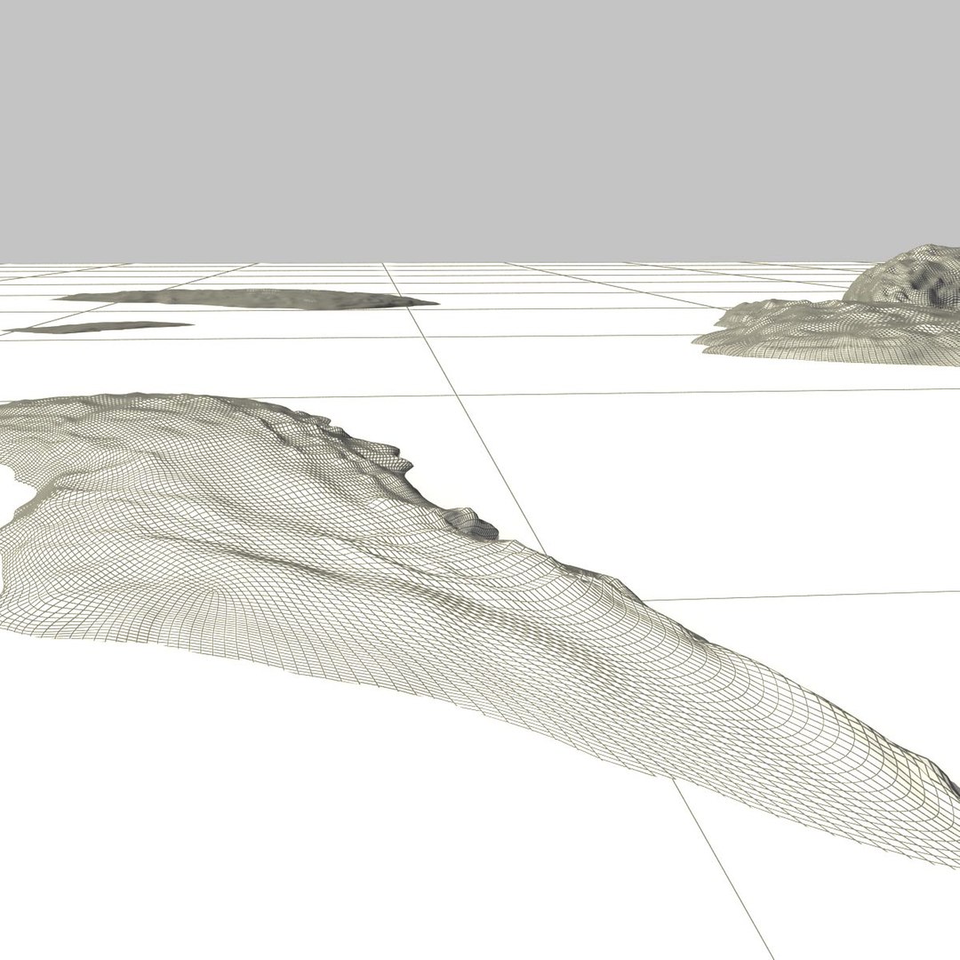 islands ocean rocks landscape 3d obj