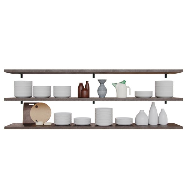 3D Decor Shelves model - TurboSquid 1977474