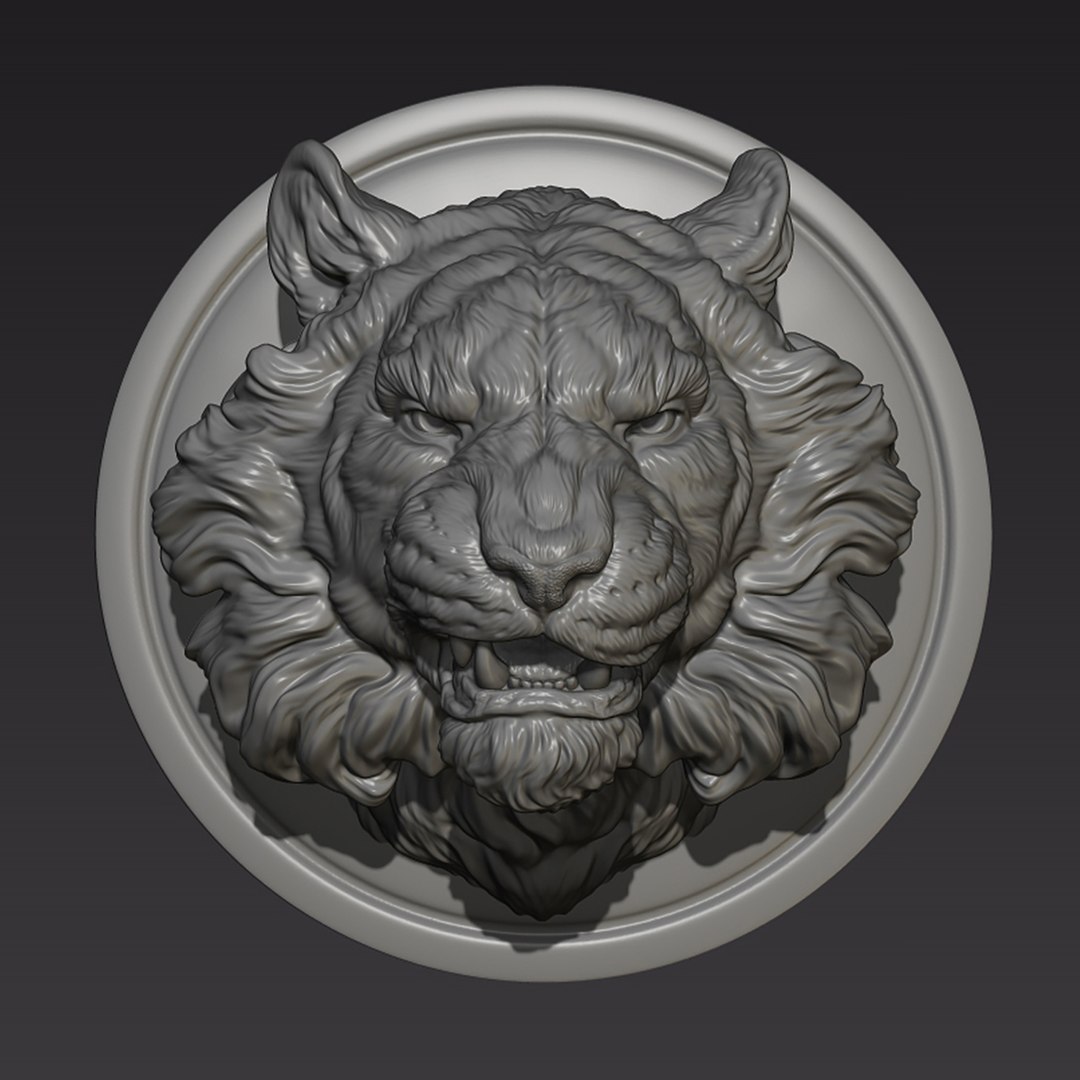 3D Tiger Head Shaggy Model - TurboSquid 1921320