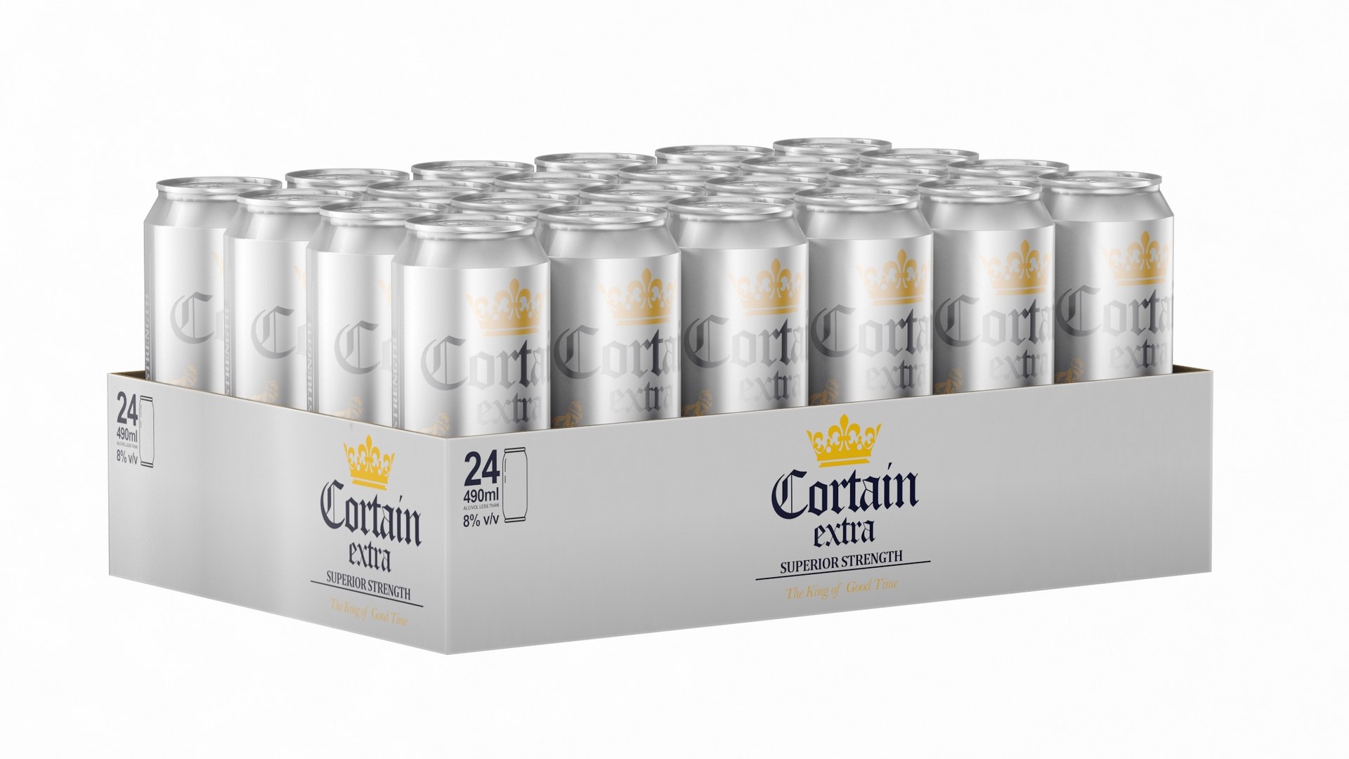 Beer 490ml Pack 24 Cans Low Poly PBR Realistic 3D Model - TurboSquid ...