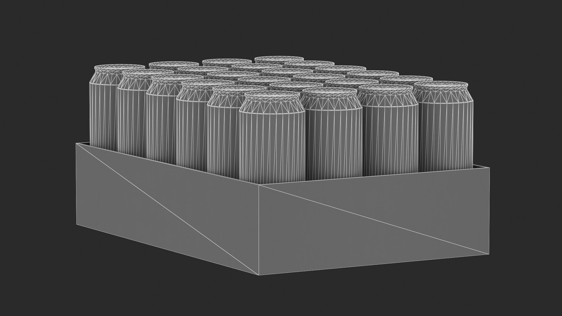 Beer 490ml Pack 24 Cans Low Poly PBR Realistic 3D Model - TurboSquid 2044538