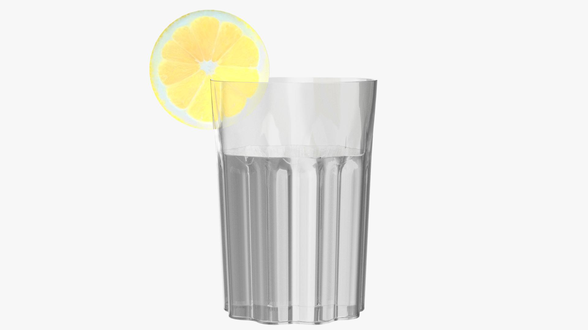 3D Glass Liquid Lemon Slice Model - TurboSquid 1275134