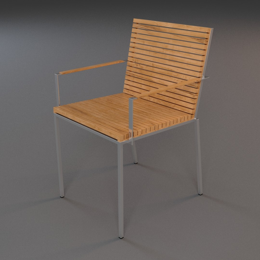 3d Model Outdoor Chair