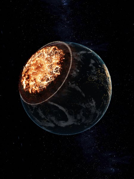 Realistic Exploding Earth Scene model - TurboSquid 1802220