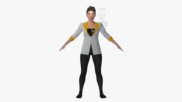 Female rigged 3D model - TurboSquid 1707981