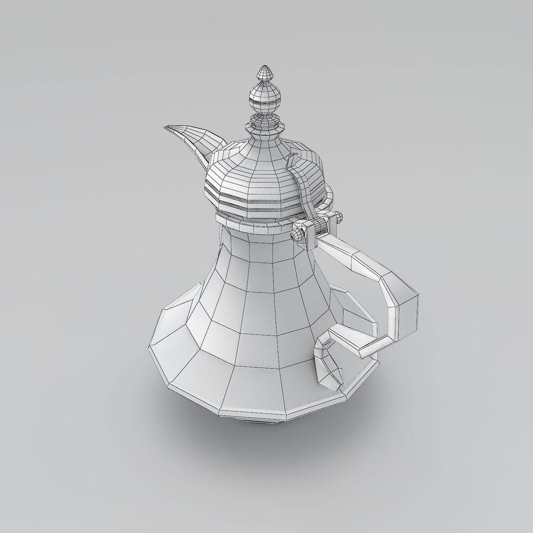 3d Arabic Coffee Pot Dallah