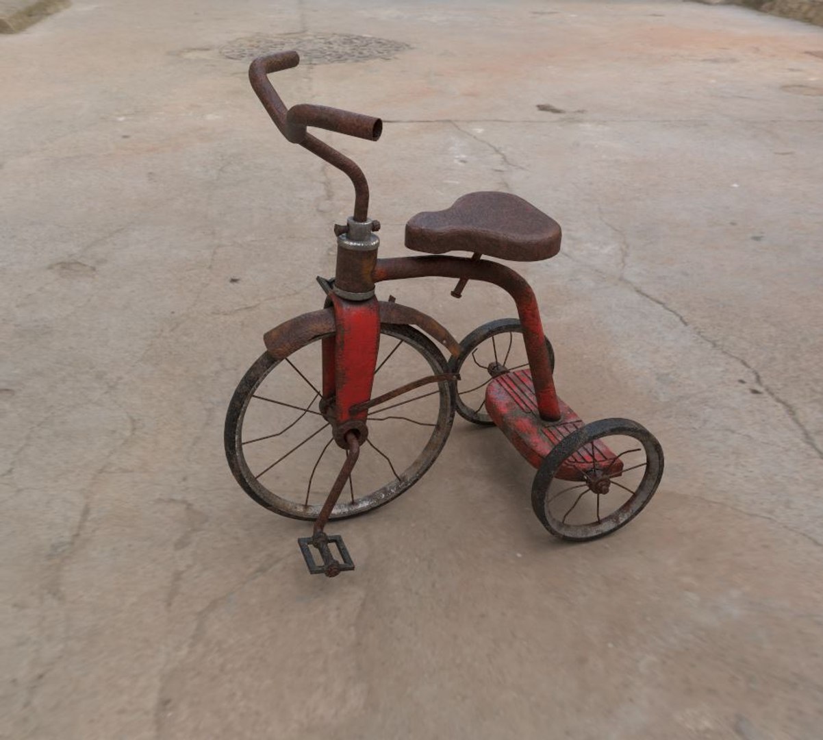 3D Old Tricycle - TurboSquid 1592182