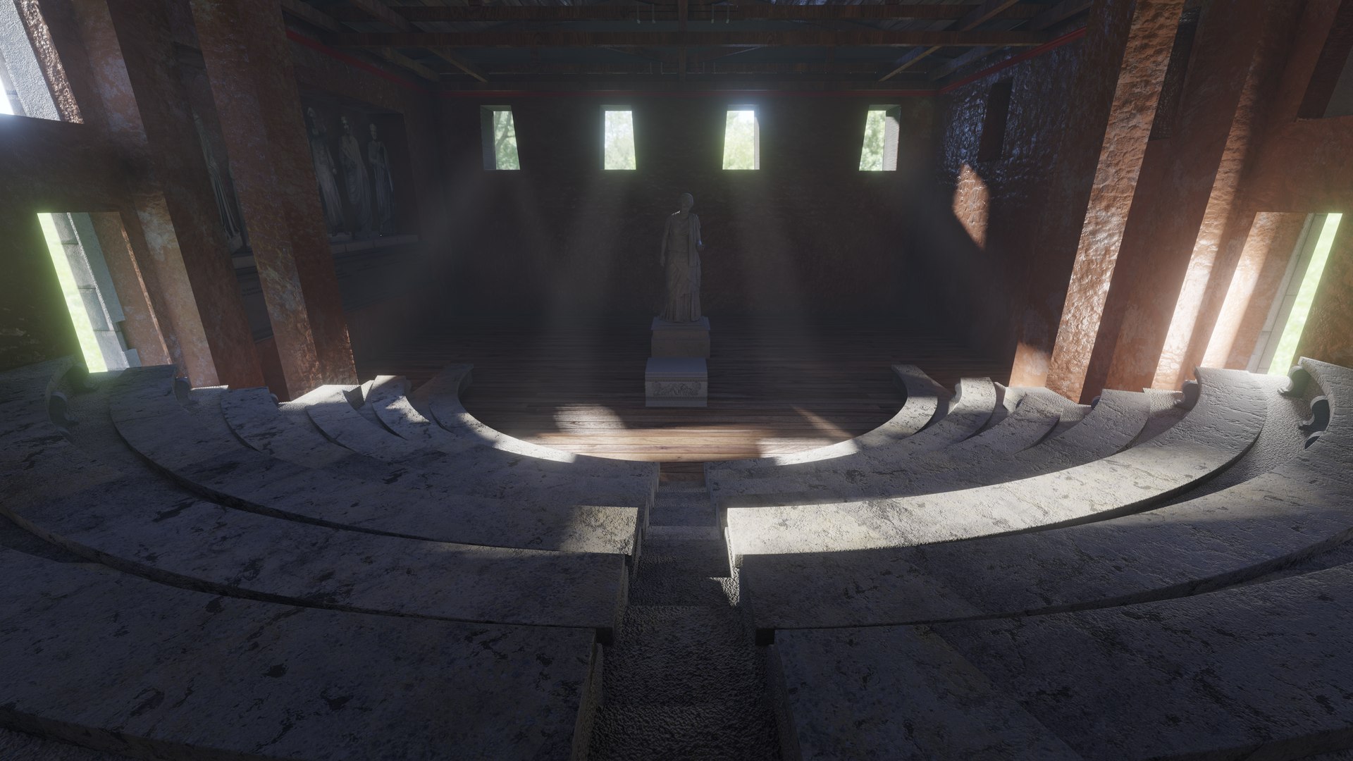 The Council House Of Aigai Model - TurboSquid 1830908