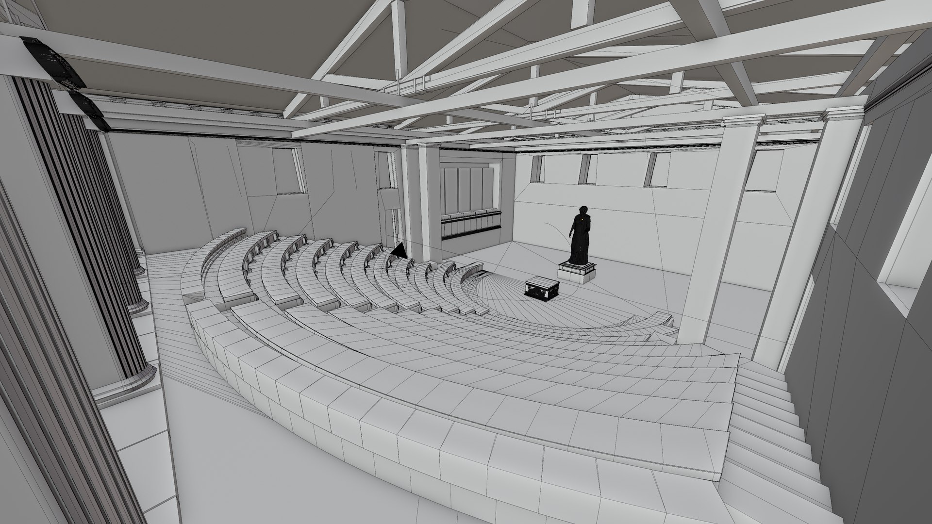 The Council House Of Aigai Model - TurboSquid 1830908