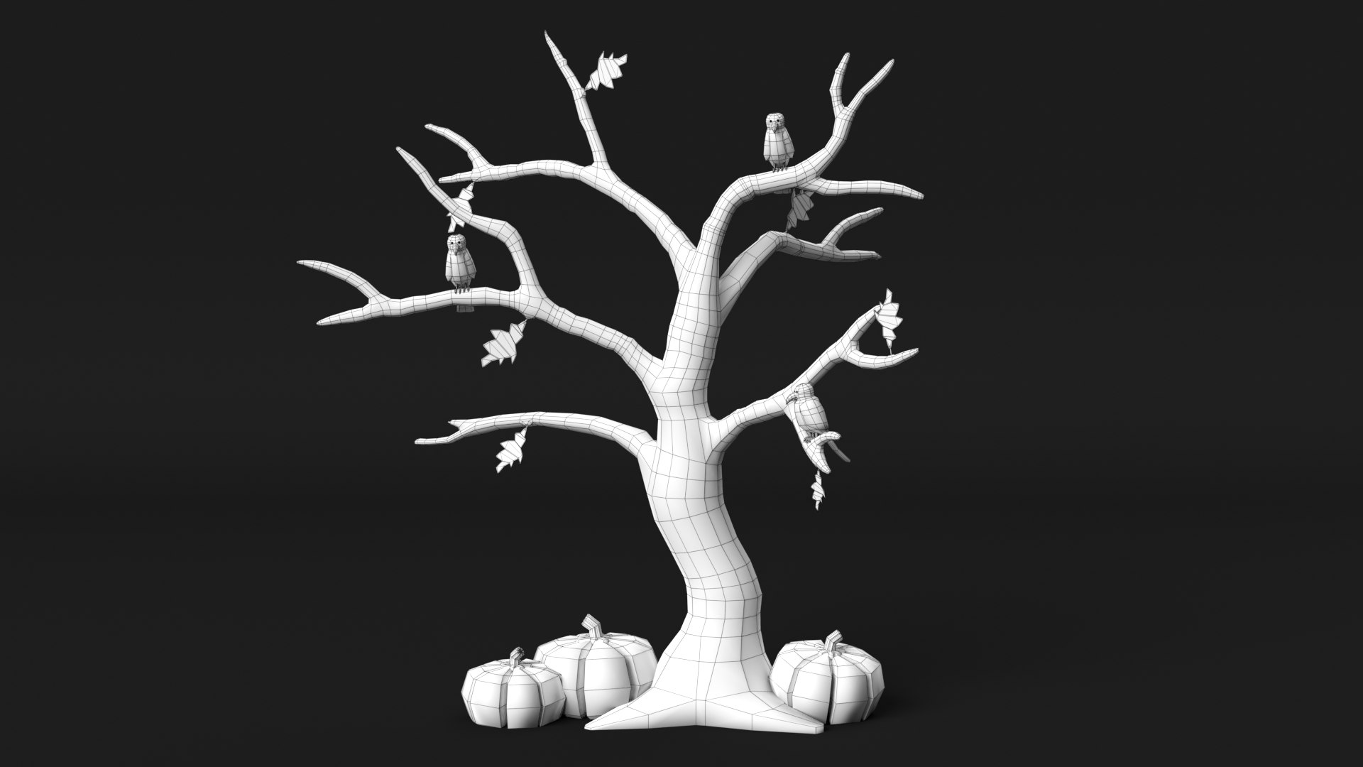 3D Spooky Tree - TurboSquid 1617635