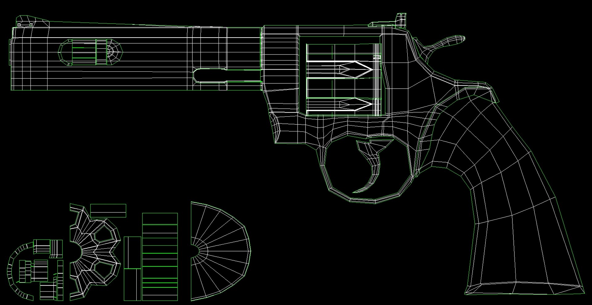 3D Revolver Gun Model - TurboSquid 1281554