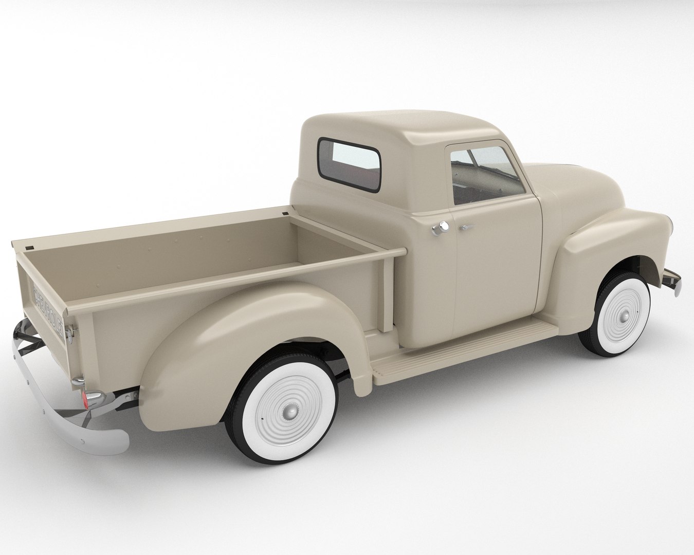 Retro Pick-up Style 50s 3D - TurboSquid 1970577