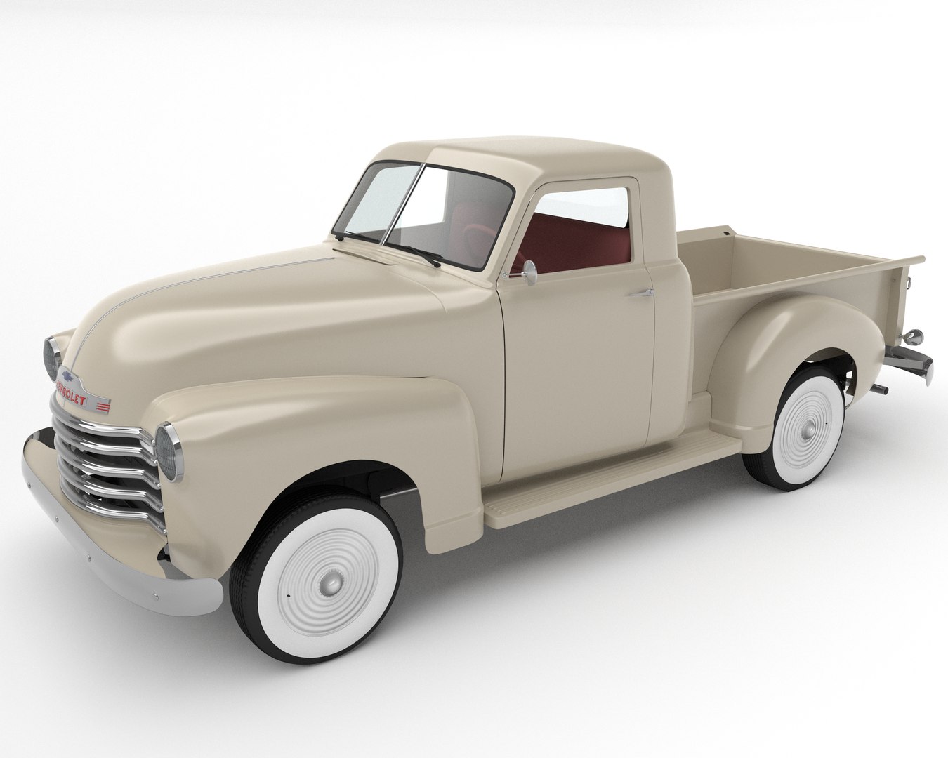 Retro Pick-up Style 50s 3D - TurboSquid 1970577