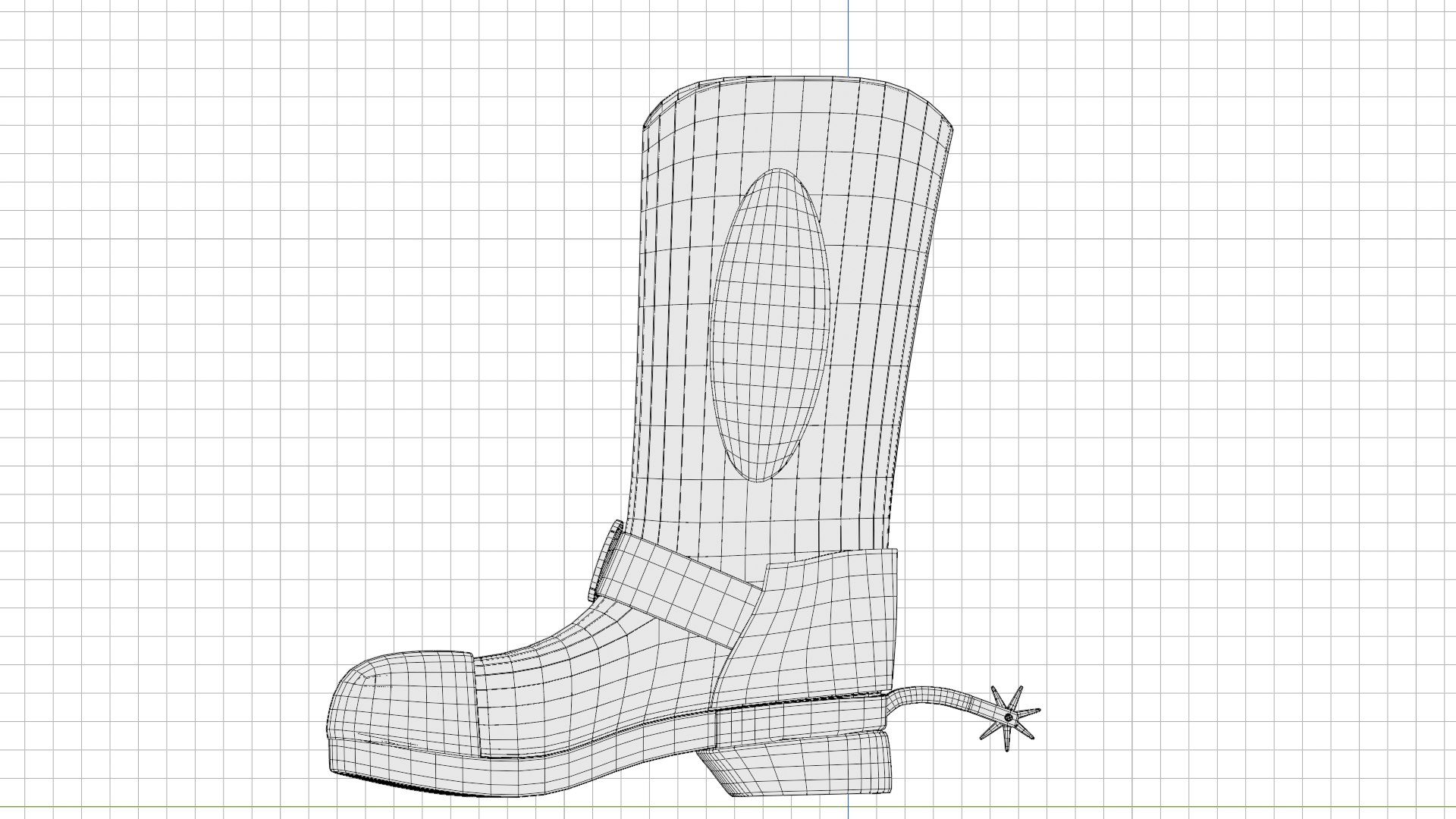 Green Cowboy Boots 3D Model - TurboSquid 2259543