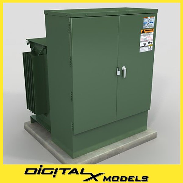 electrical boxes 3d obj