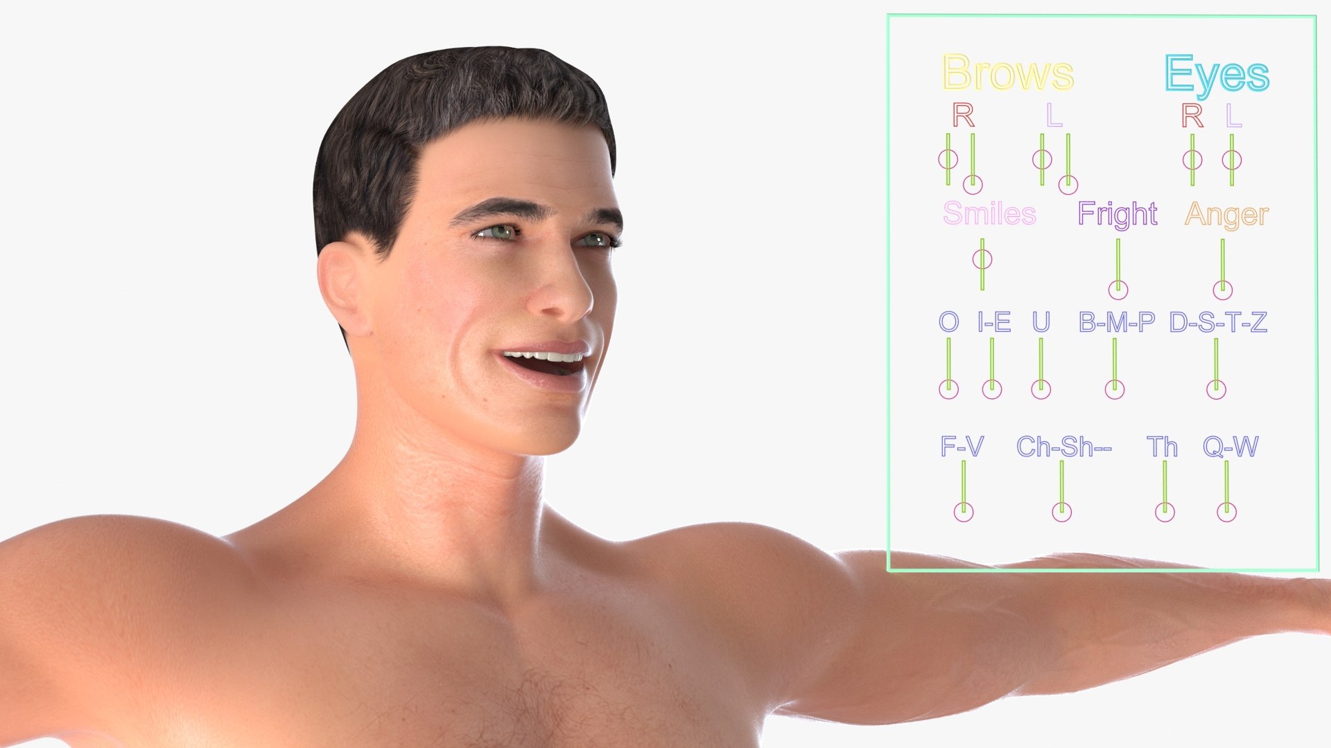 3D man swimwear rigged model - TurboSquid 1524172