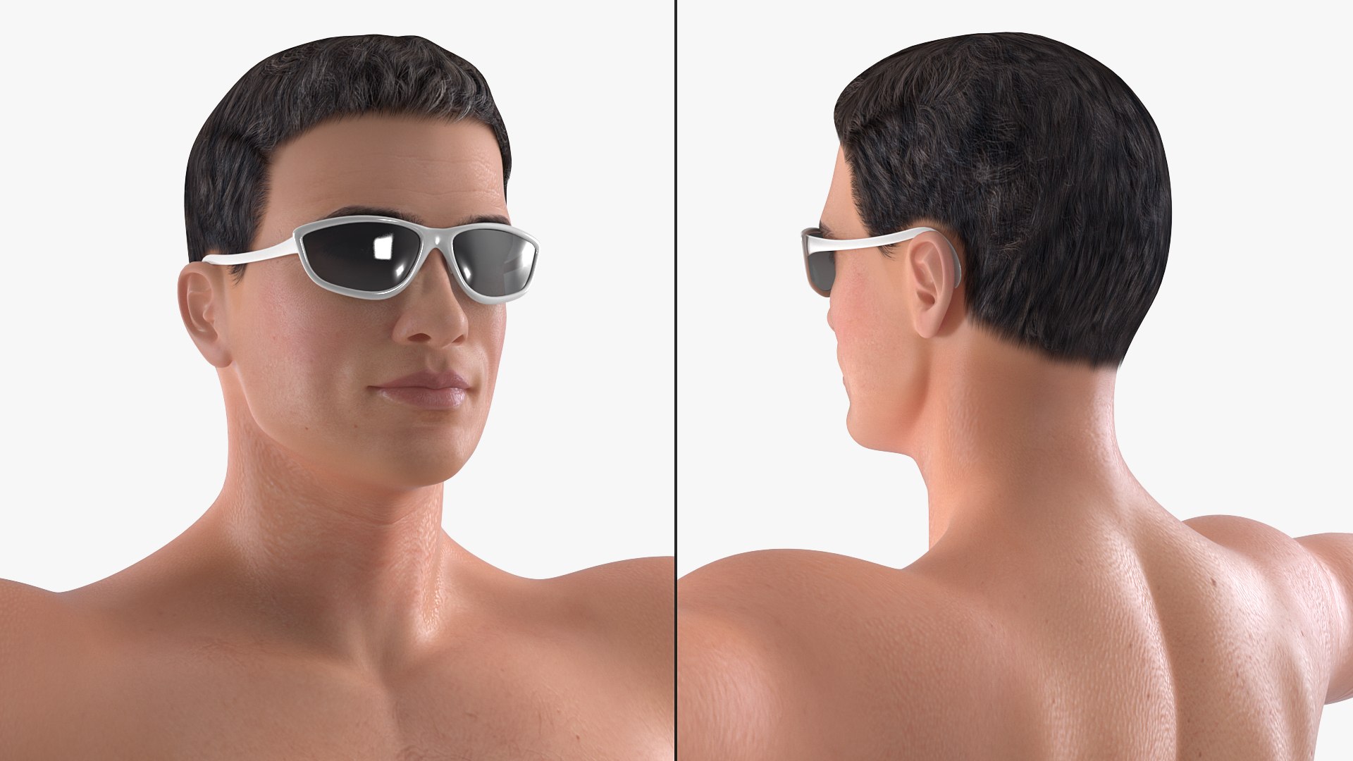 3D man swimwear rigged model - TurboSquid 1524172