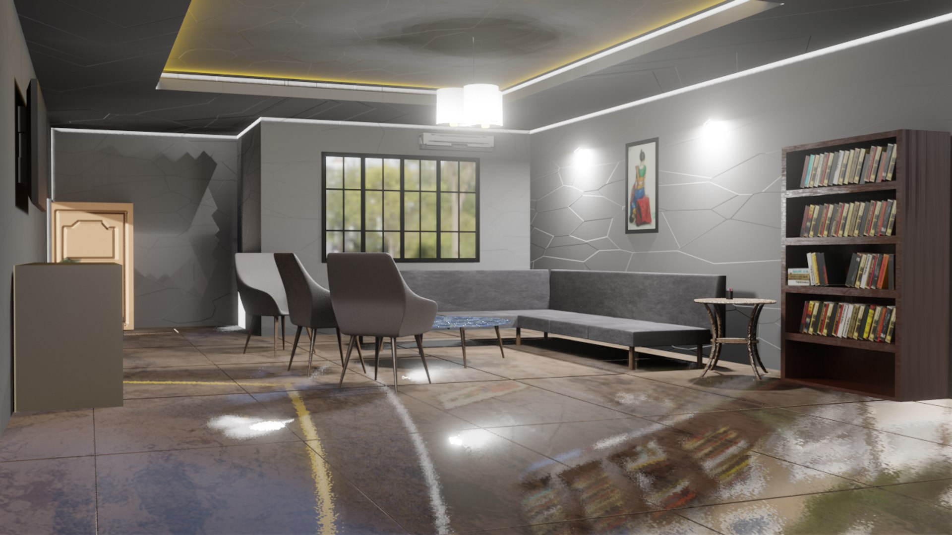 Living Room Interior 3D Model - TurboSquid 1574838