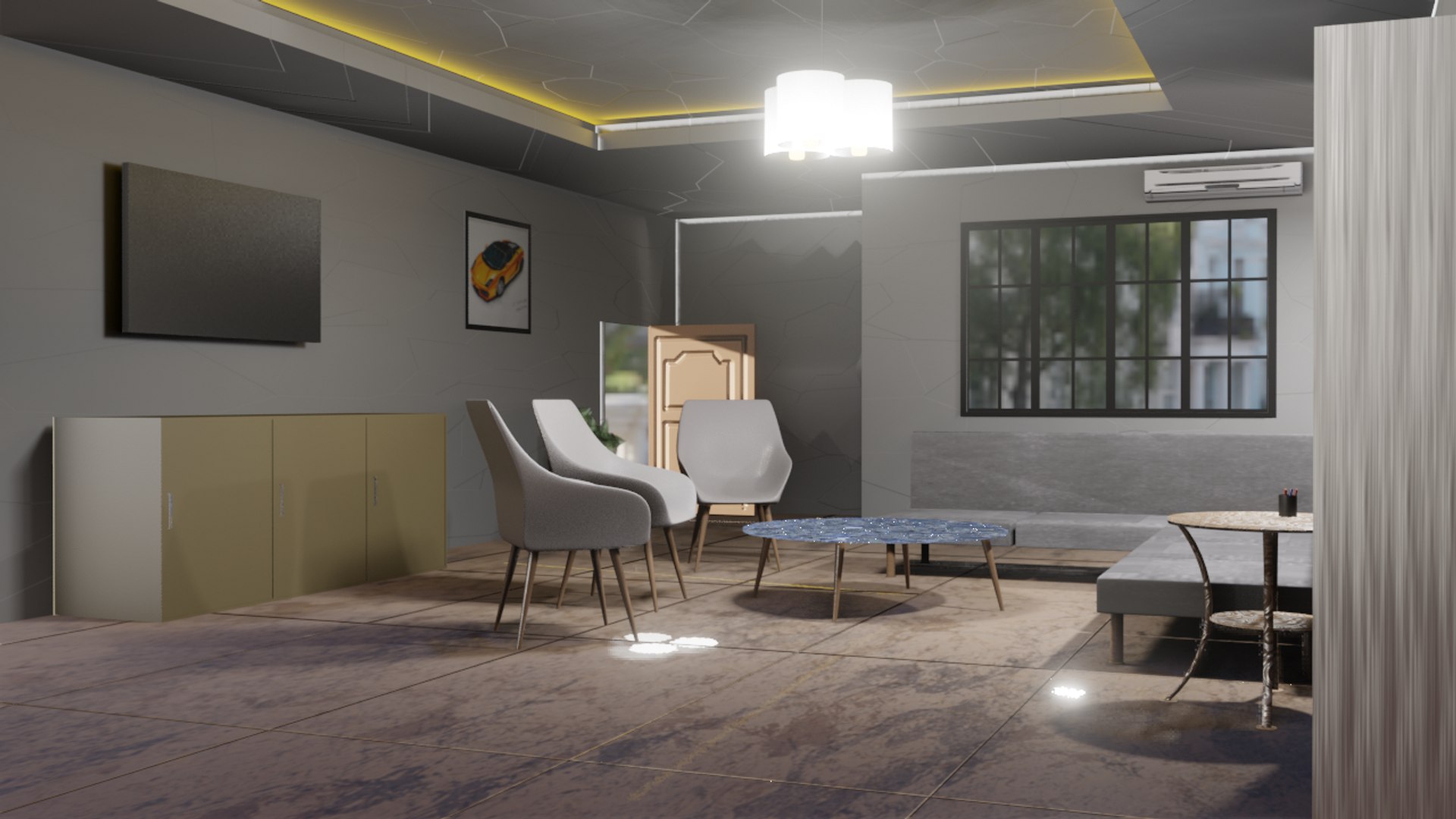 Living Room Interior 3D Model - TurboSquid 1574838
