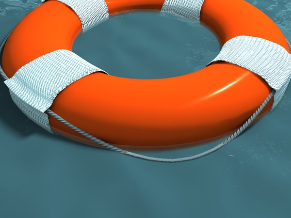 3d lifebuoy water