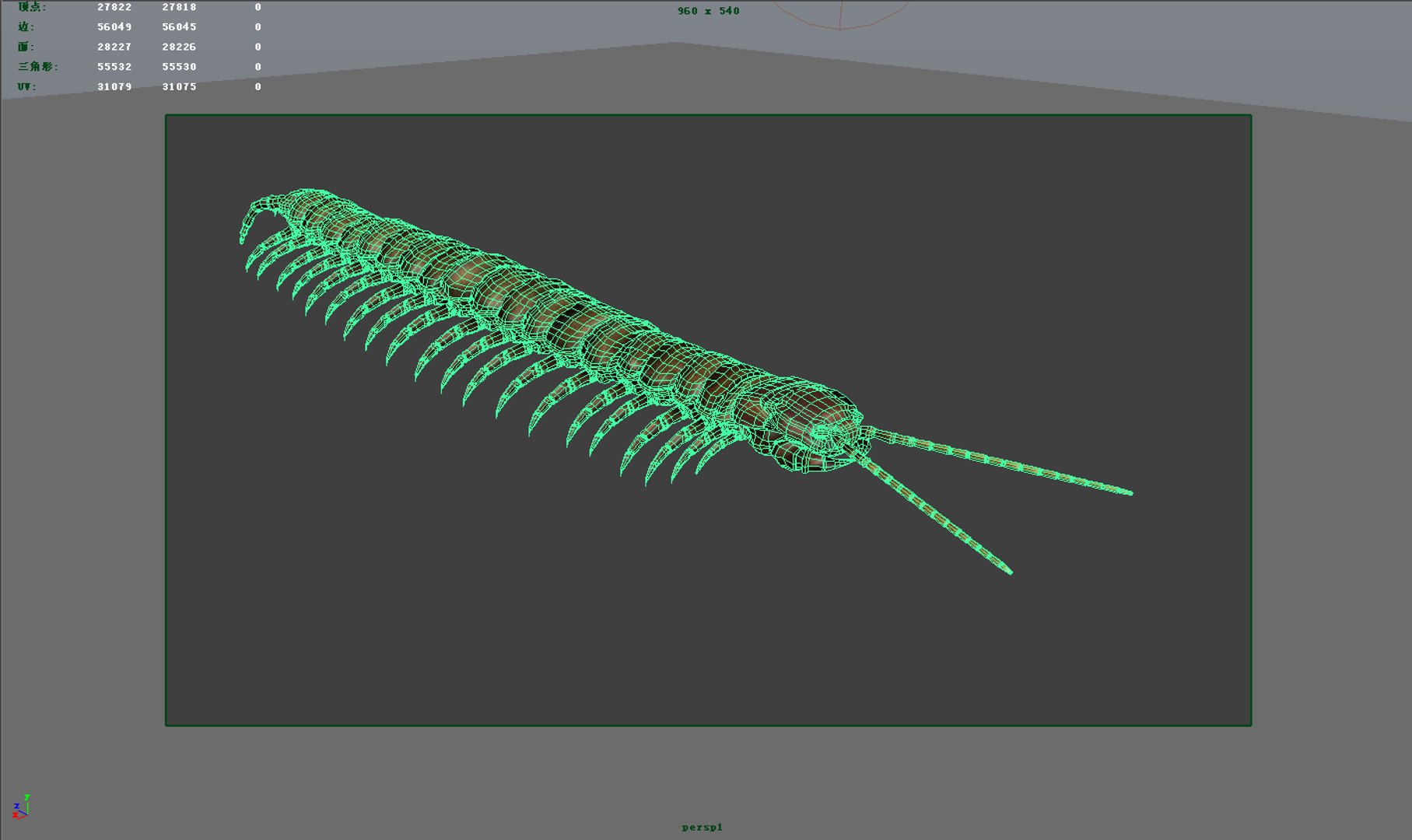 Centipede Insects Model - TurboSquid 1324077