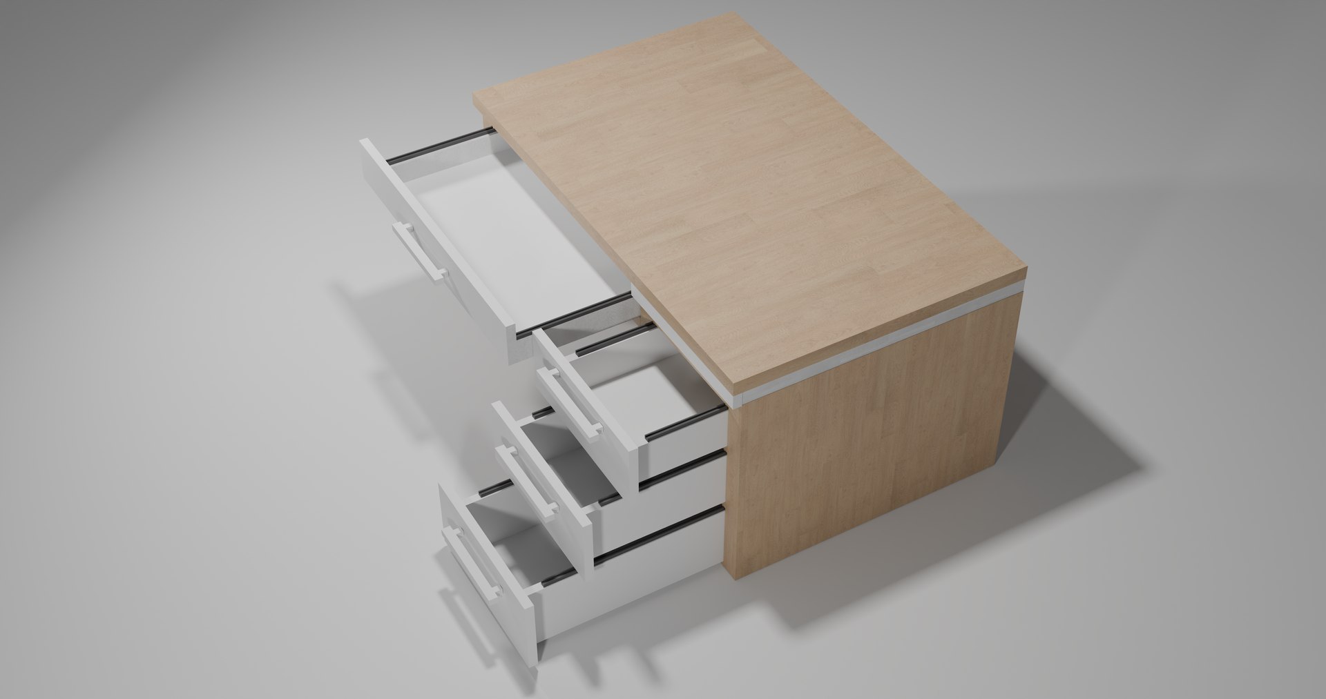 Ordinary Study Desk 3D - TurboSquid 2314130