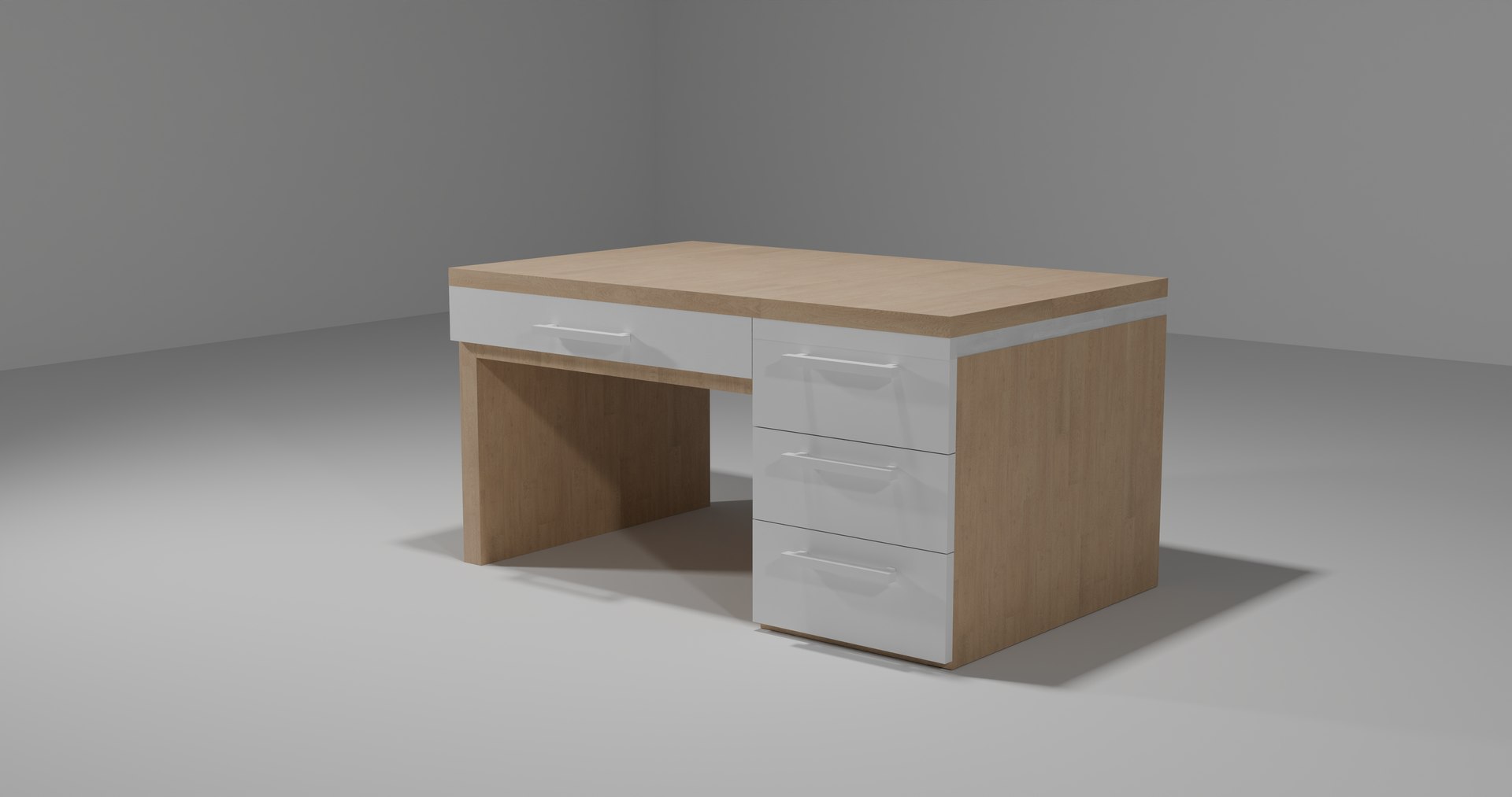 Ordinary Study Desk 3D - TurboSquid 2314130