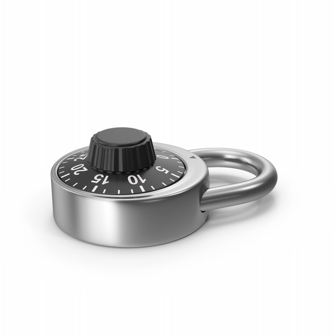 3D Combination Padlock - TurboSquid 2178292
