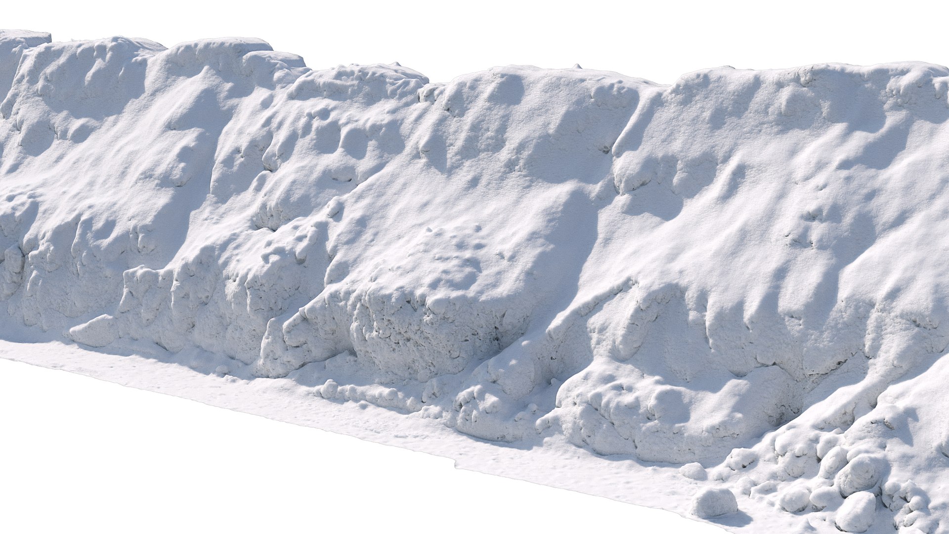 3D Big Snow Cliff - TurboSquid 1837645