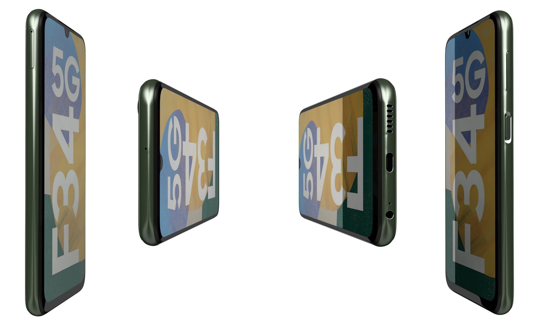Samsung Galaxy F34 Green 3D - TurboSquid 2110396