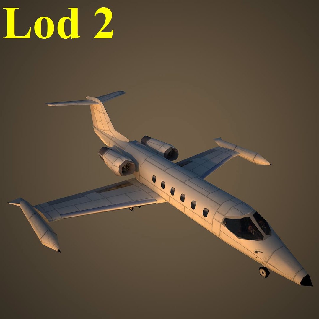 Learjet 35 3d Model