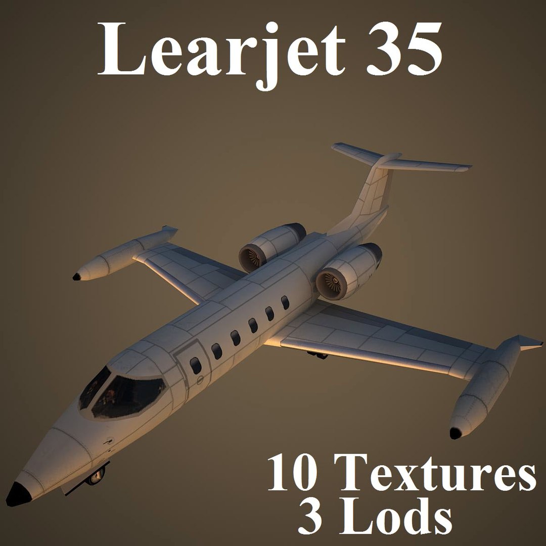 Learjet 35 3d Model