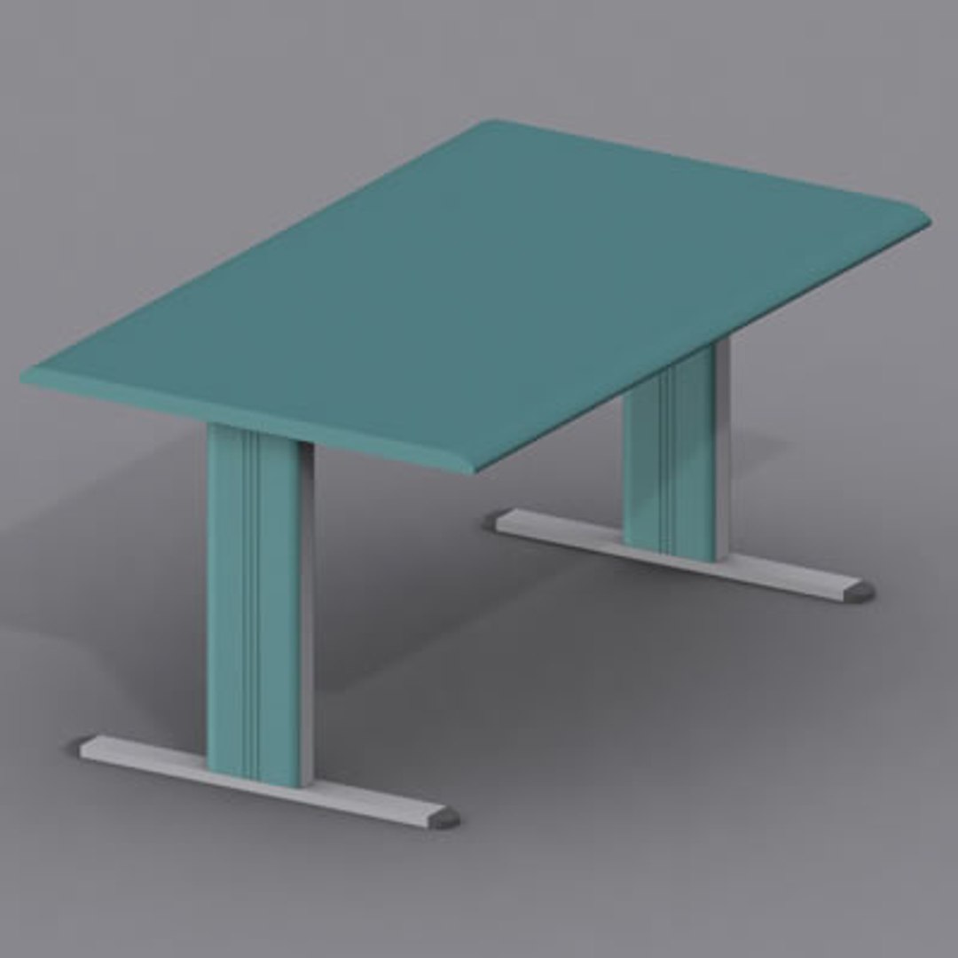 3d model modular office table
