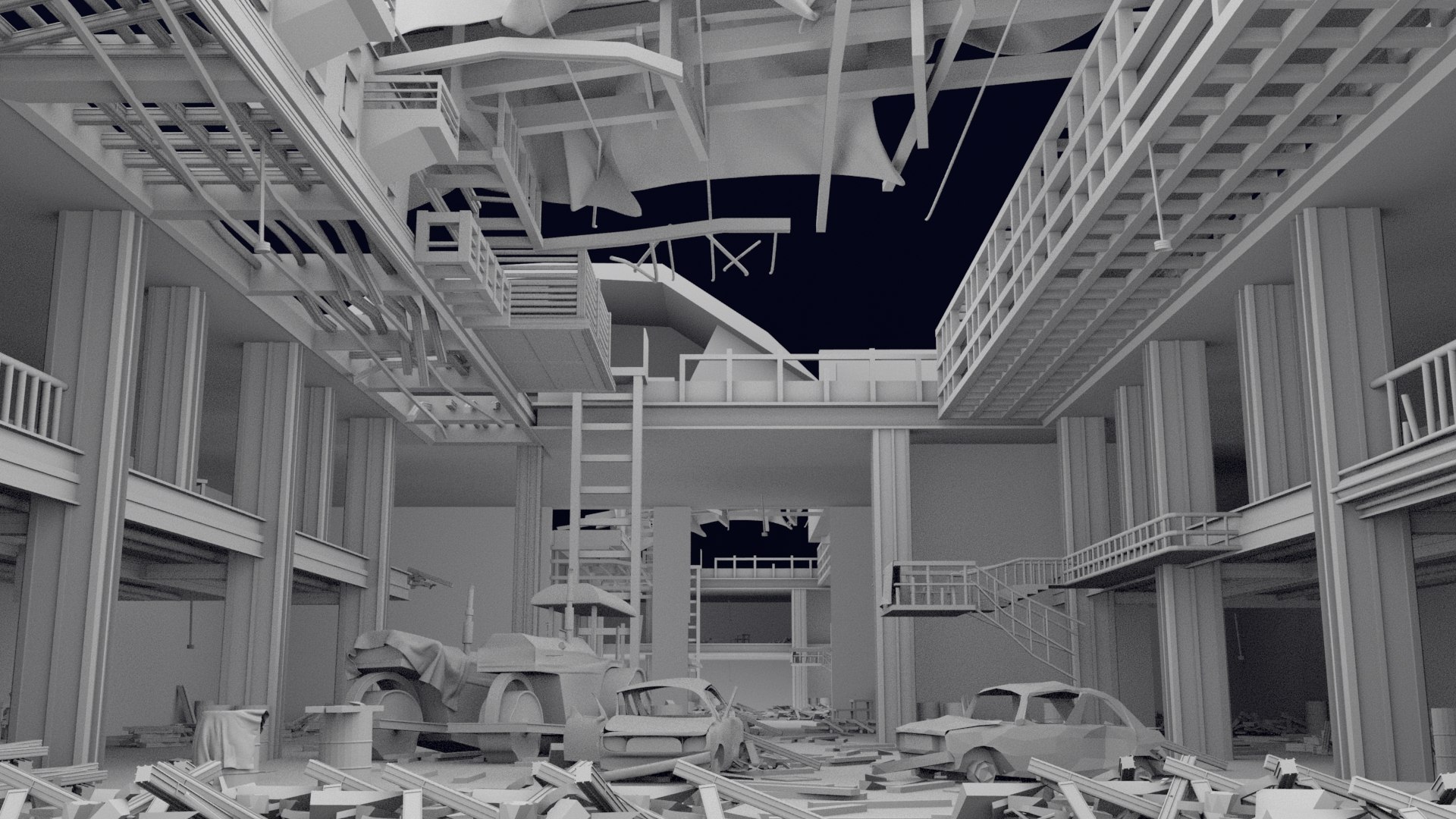 Factory Interior Model 3D Model - TurboSquid 2325042