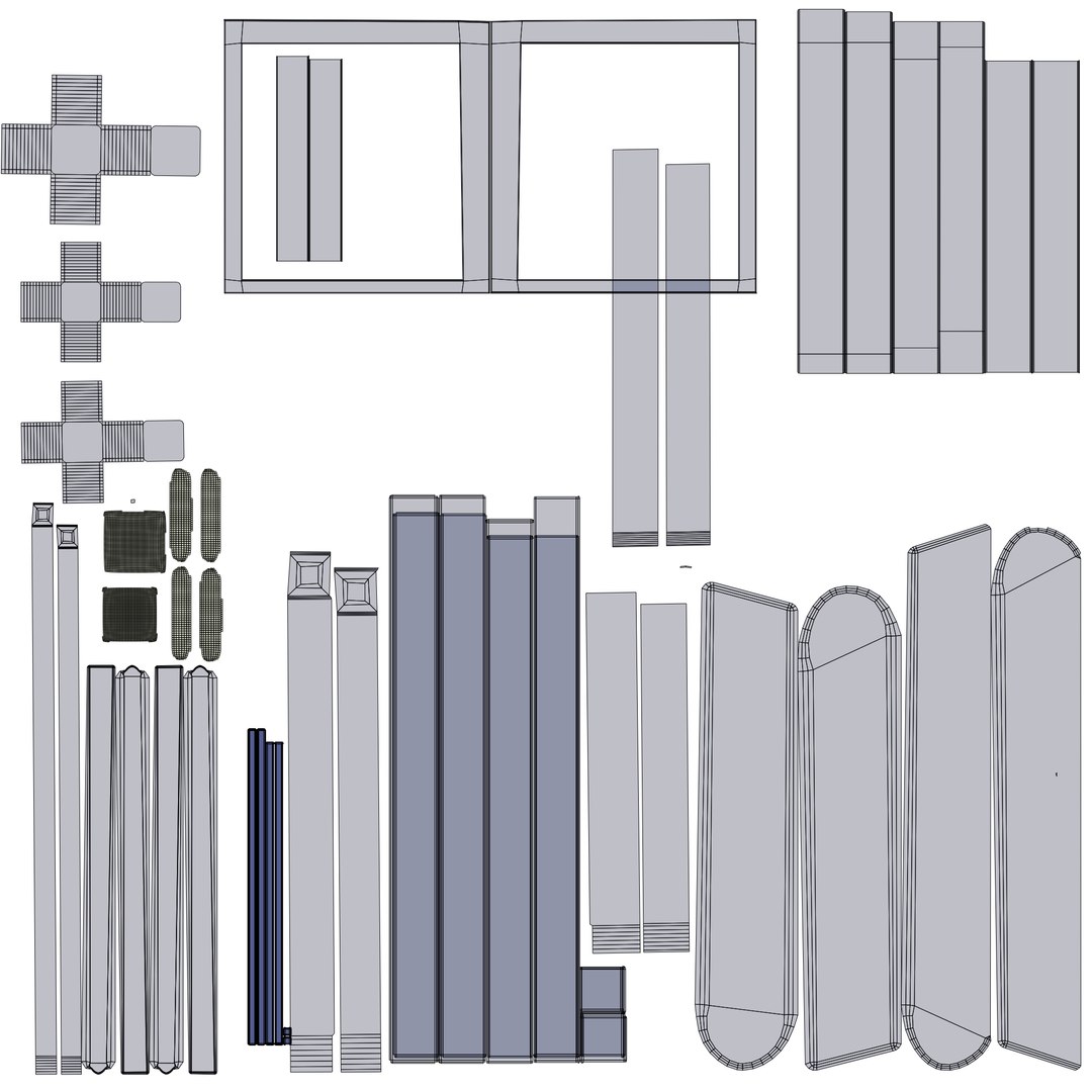 Blue Chair 3D Model - TurboSquid 2133031